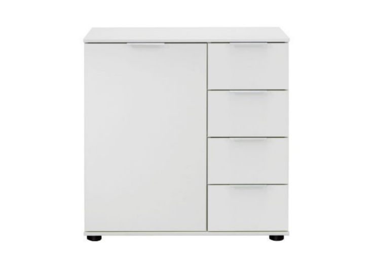 Expanse Combi White Chest Of Drawer 1 Door 4 Drawer